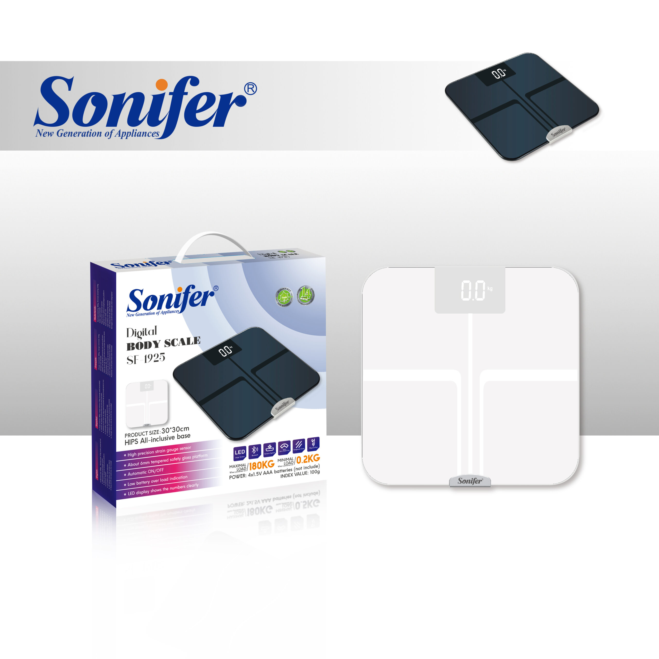 Sonifer SF-1925 Digital Body Scale – Accurate & Stylish